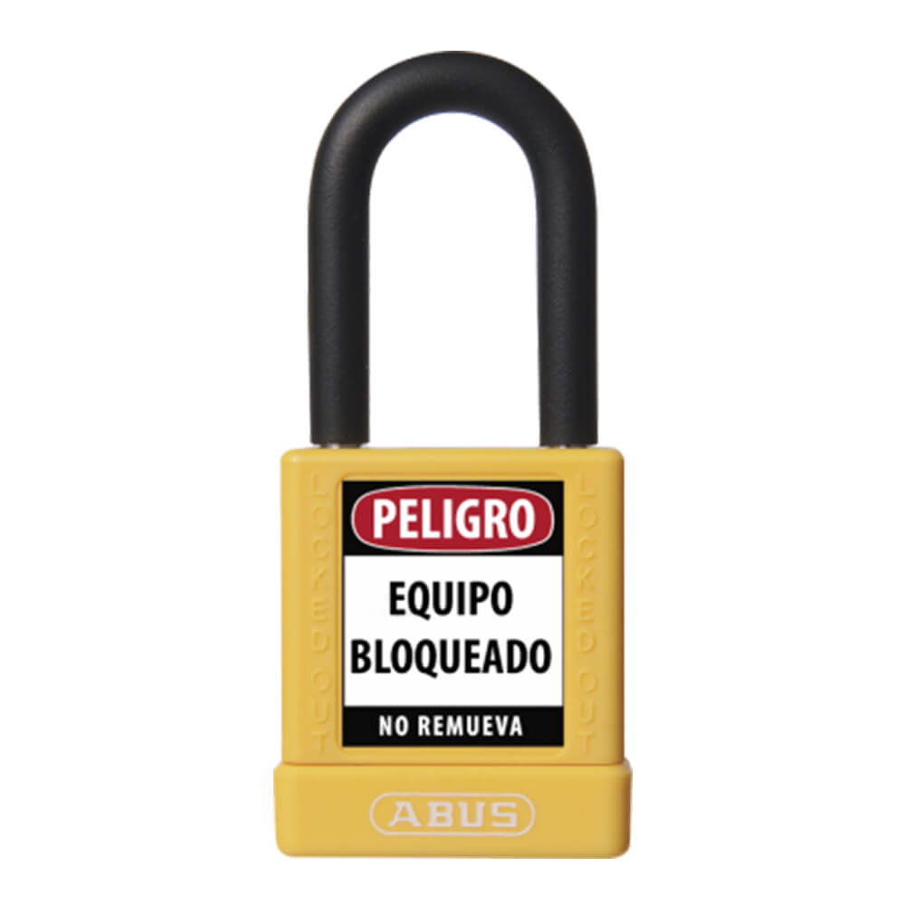Candado de bloqueo dieléctrico Abus 74/40 KD amarillo | SafetyStore